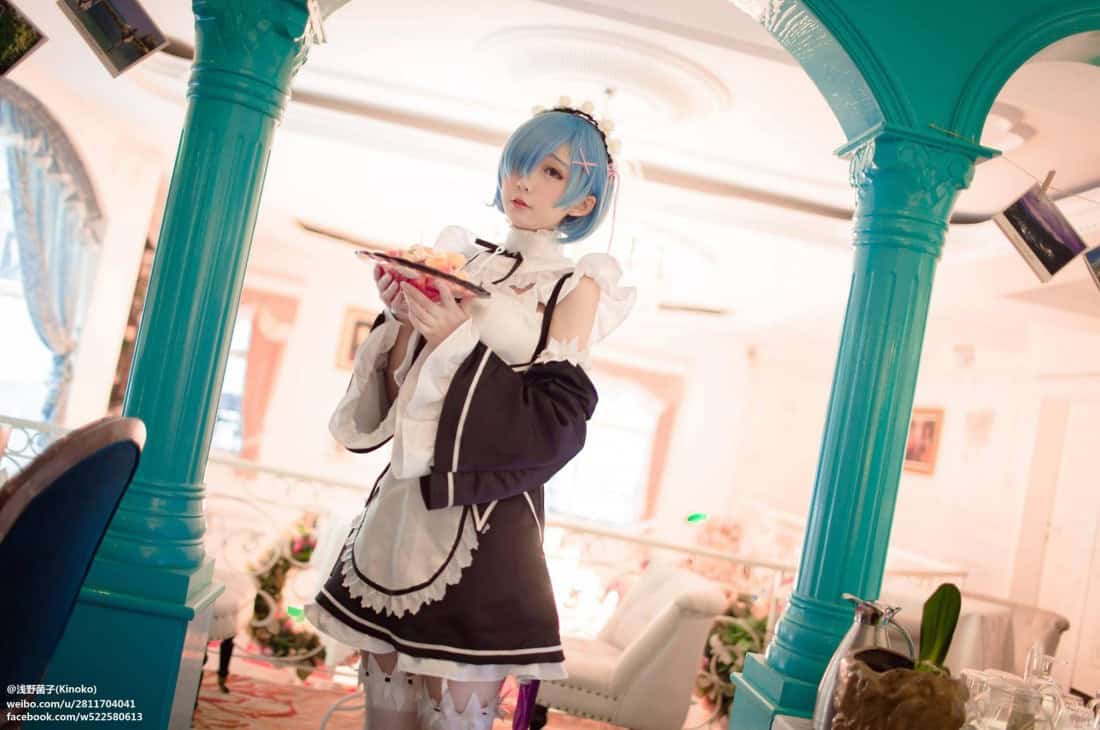 Adorable Cosplay of Rem and Ram from ReZero by Asano Kinoko