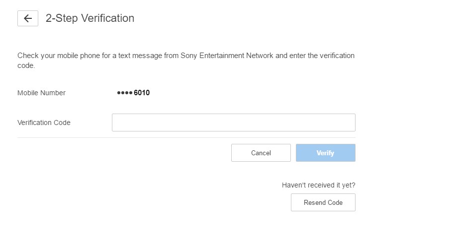 Confirmed: Sony Has Rolled out 2-Step Verification in Select Regions