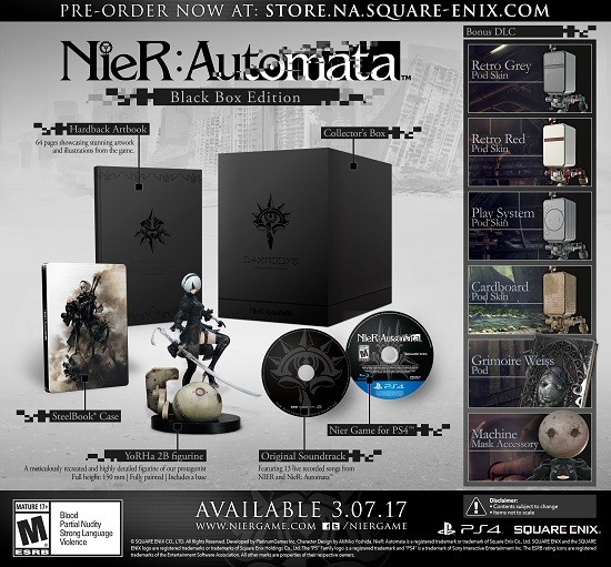 Two New Nier: Automata Trailers Released, Black Box and Day One Edition ...