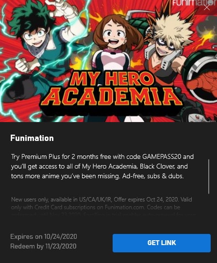 How to Redeem Two Free Months of Funimation On Xbox Game Pass