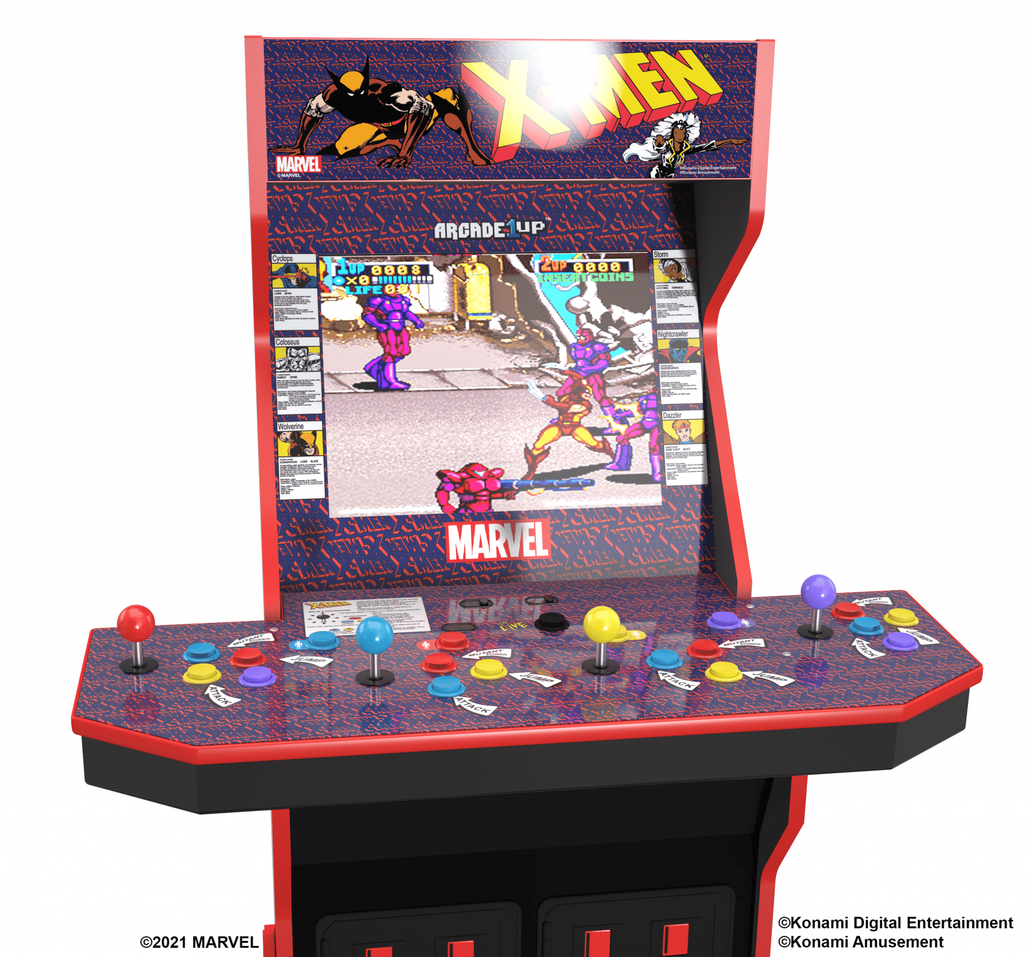 Arcade1Up officially announces its 4-player X-Men arcade machine