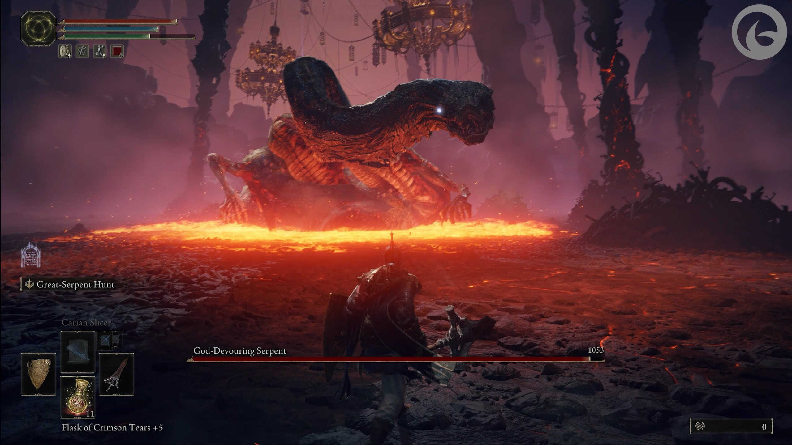 Elden Ring Rykard Lord of Blasphemy Boss Fight Video