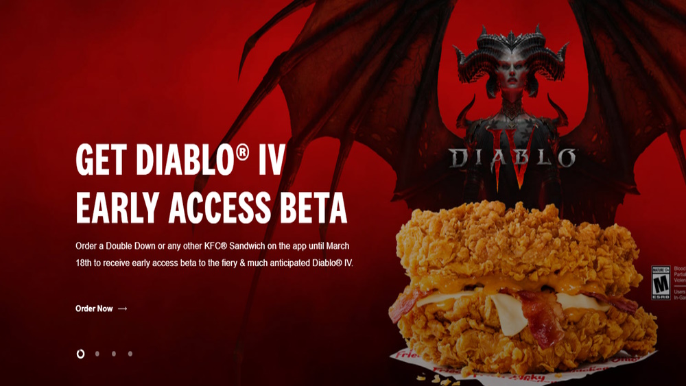 Get a KFC Diablo 4 code without getting a Double Down Sandwich
