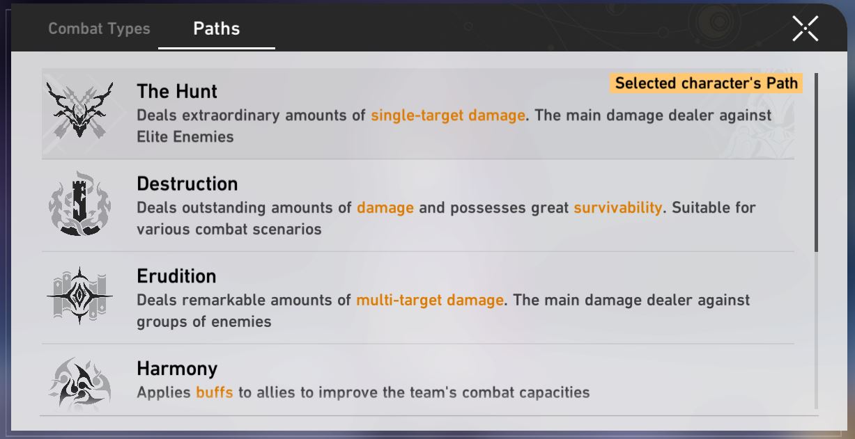 Guide: What do the Paths mean in Honkai Star Rail? | The Outerhaven