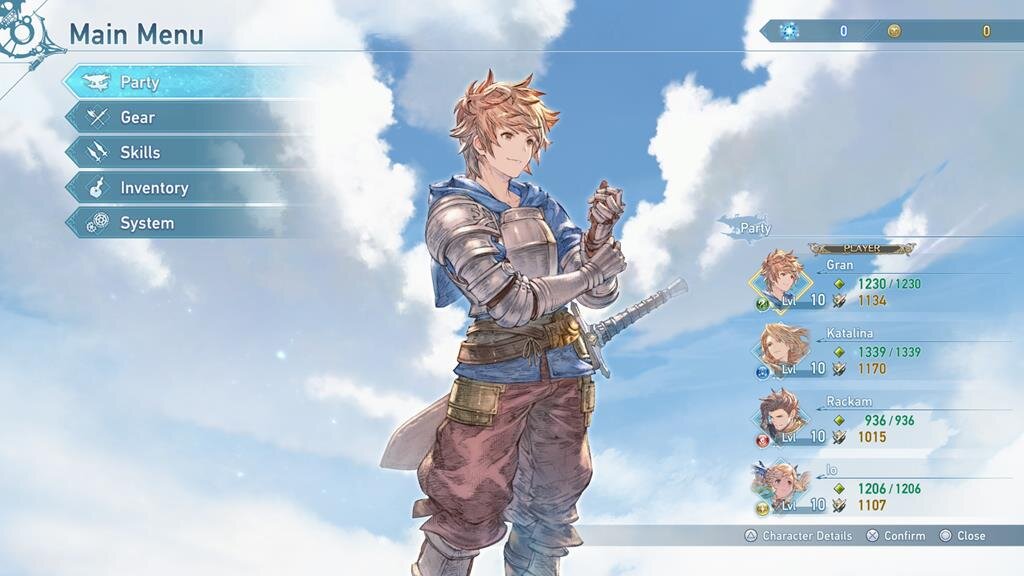 Switching party members in Granblue Fantasy: Relink Quest Mode