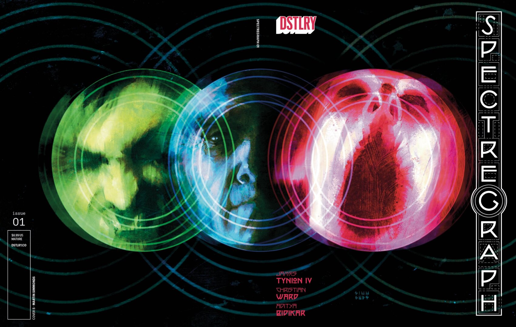 DSTLRY Unveils New Covers for SPECTREGRAPH #1